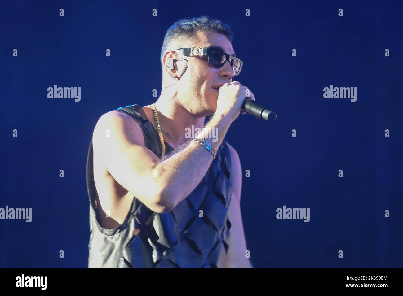Verona, Italy. 25th September, 2022. The Italian rappers Fabio Bartolo ...