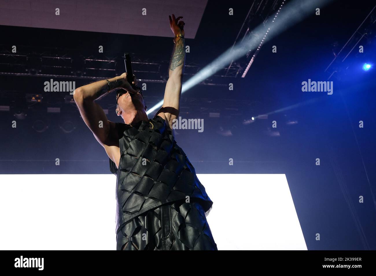 Verona, Italy. 25th September, 2022. The Italian rappers Fabio Bartolo ...