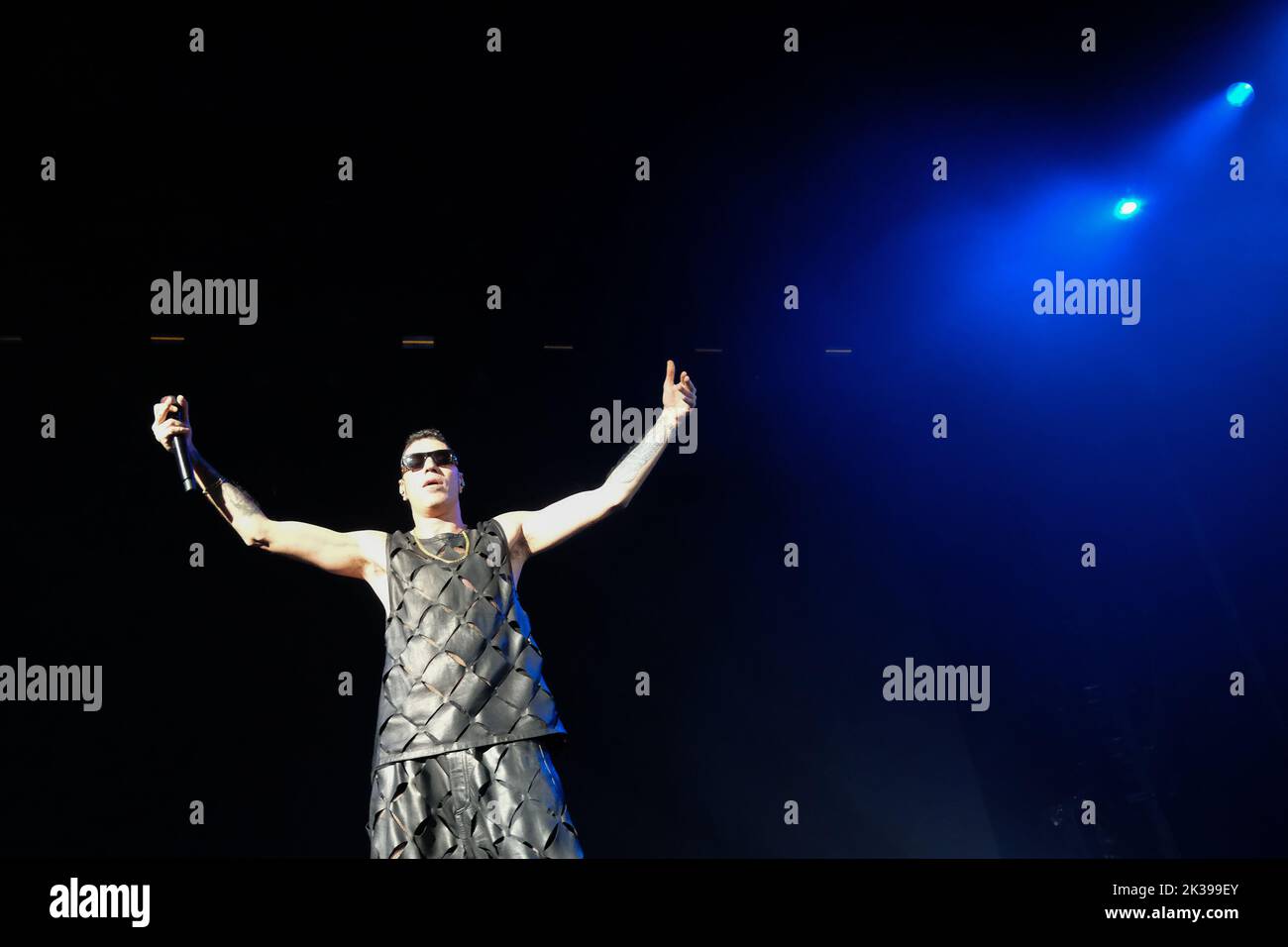 Verona, Italy. 25th September, 2022. The Italian rappers Fabio Bartolo ...