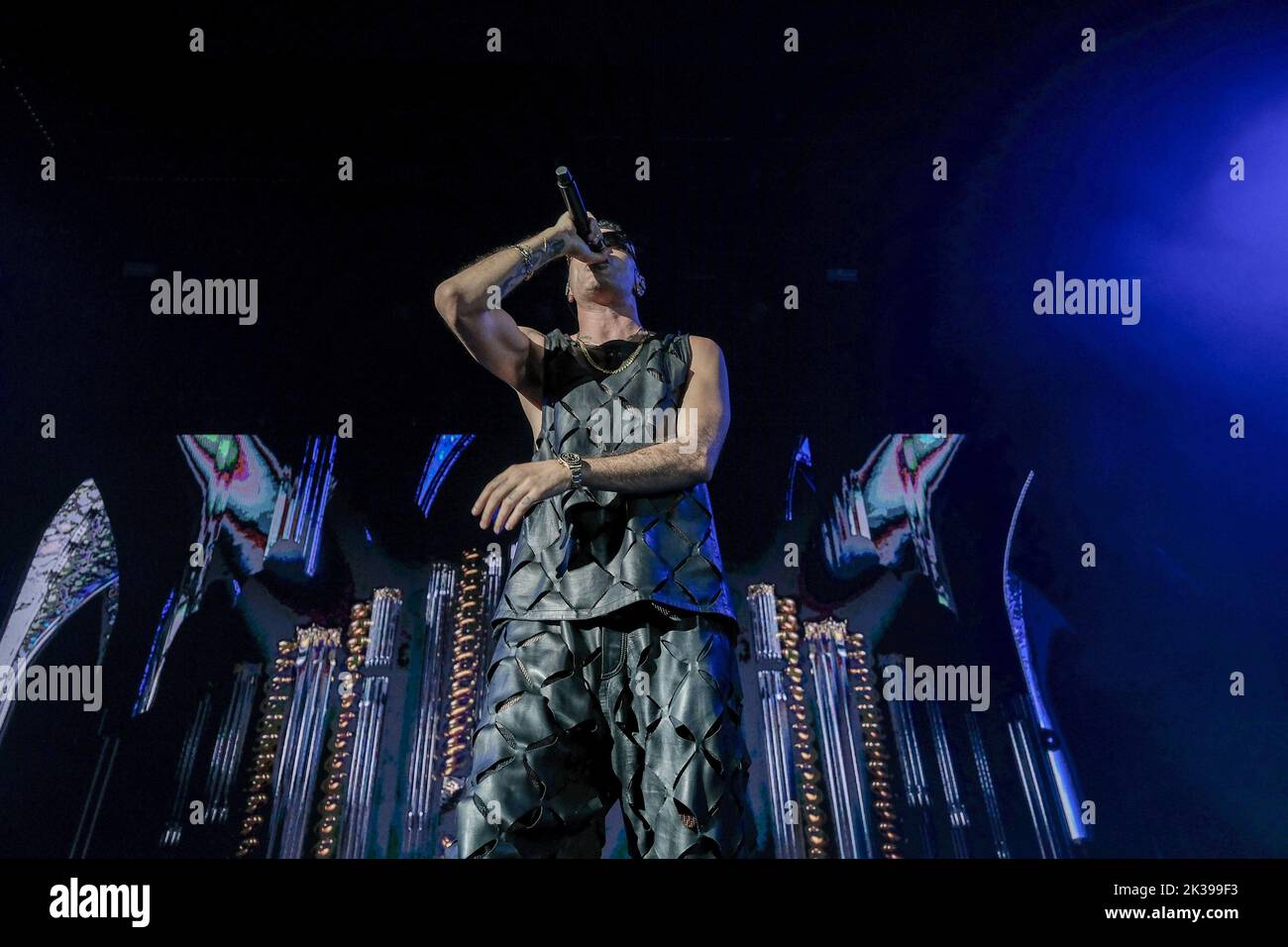 Verona, Italy. 25th September, 2022. The Italian rappers Fabio Bartolo ...