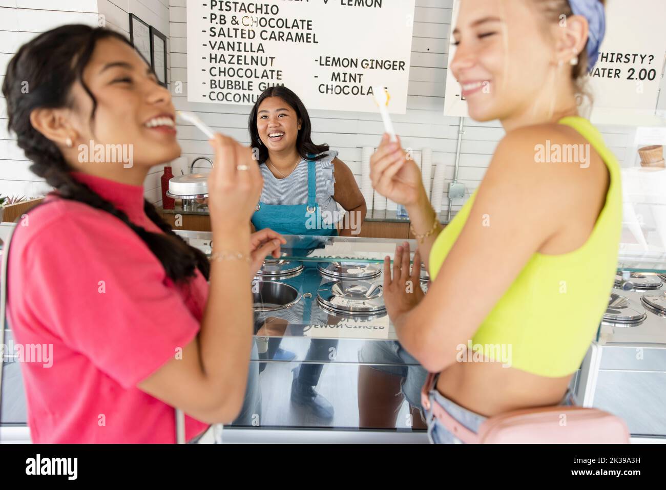 Sampling the menu hi-res stock photography and images - Alamy