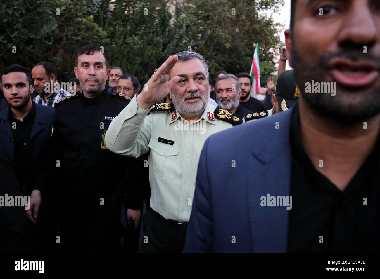 Tehran, Tehran, Iran. 25th Sep, 2022. Iranian commander-in-chief of Law ...