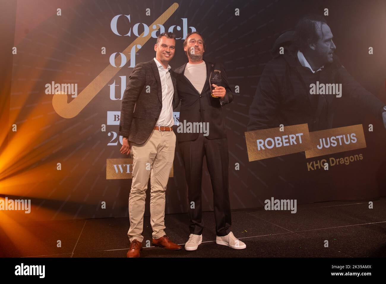 Robert Justus coach of the year pictured during a ceremony to award the 'Golden Sticks' (Gouden ...