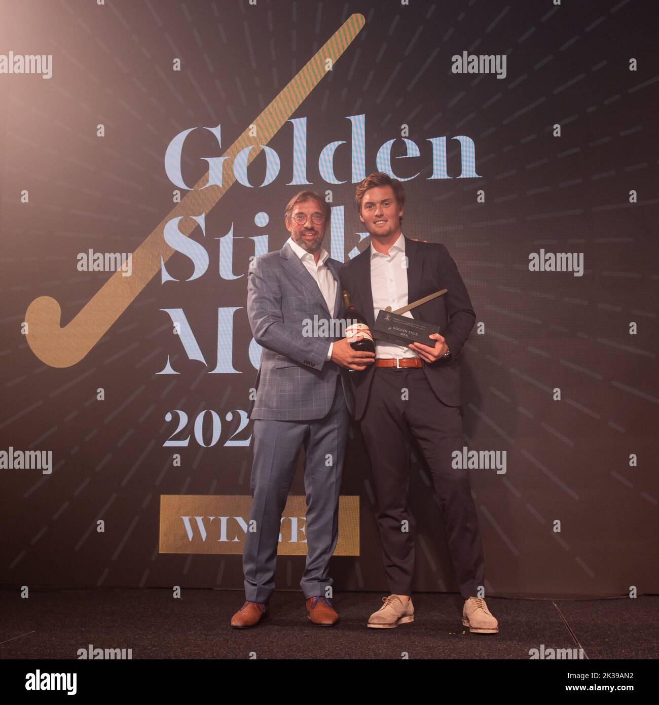 Belgium's Tom Boon winner of the golden stick trophee pictured during a ...