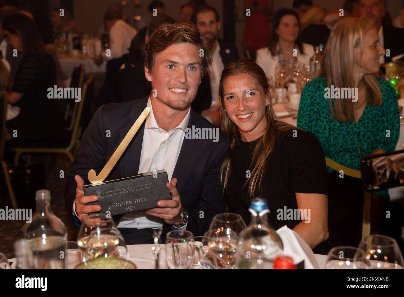 Belgium's Tom Boon pictured together with his girlfriend during a ...