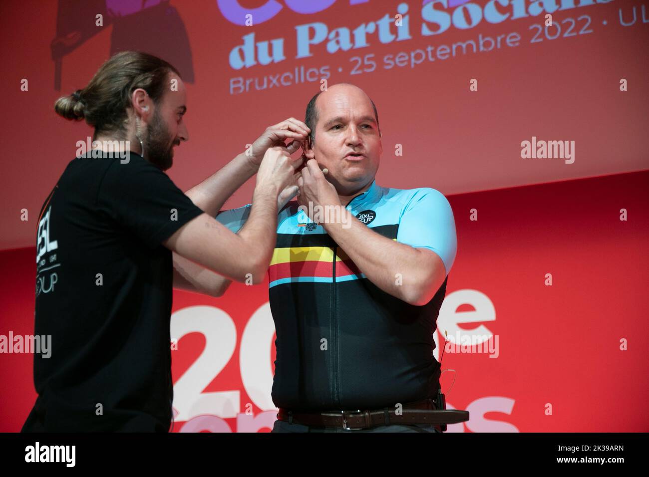 Brussel-bruxelles City Mayor Philippe Close pictured during a party ...