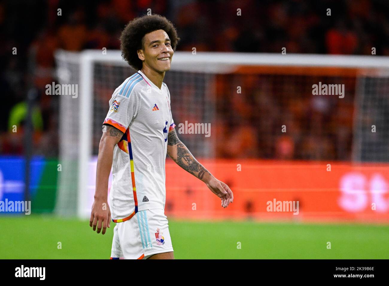 Belgium's Axel Witsel looks dejected after a soccer game between the ...