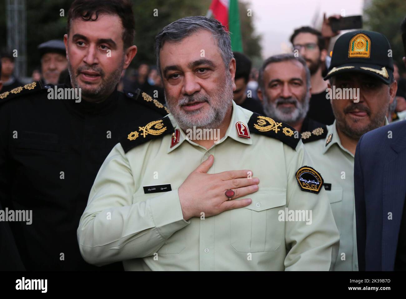 Tehran, Tehran, Iran. 25th Sep, 2022. Iranian commander-in-chief of Law ...