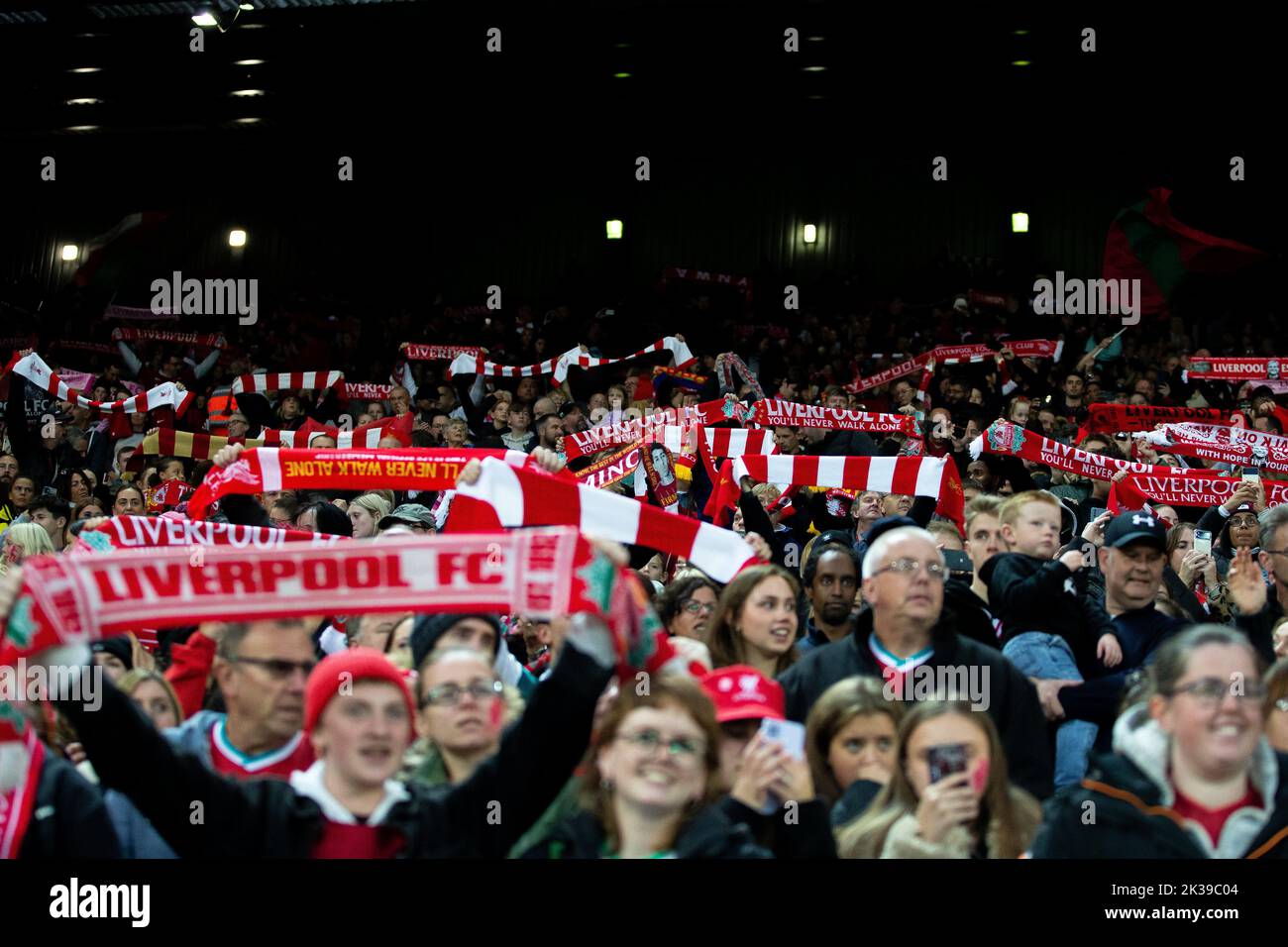 Liverpool fans sing during the The Fa Women's Super League match ...