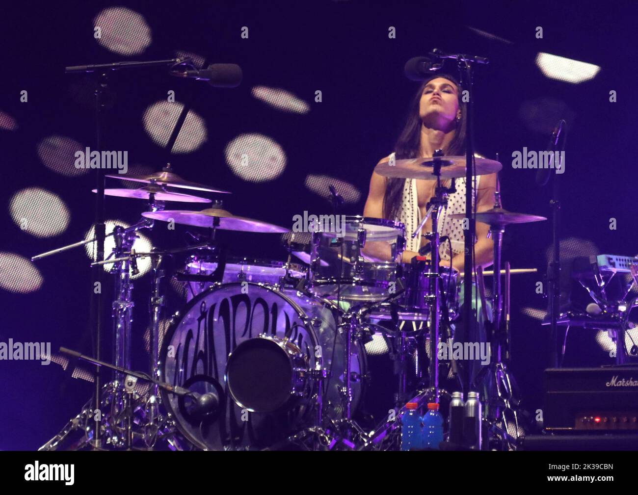 September 24, 2022, New York City, New York, USA: Drummer ETHAN TORCHIO ...