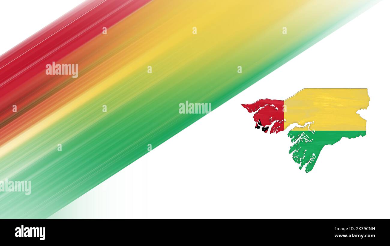 Guinea bissau flag map png