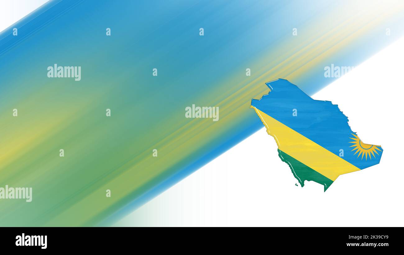 Map of Rwanda, flag map, National colors background Stock Photo - Alamy