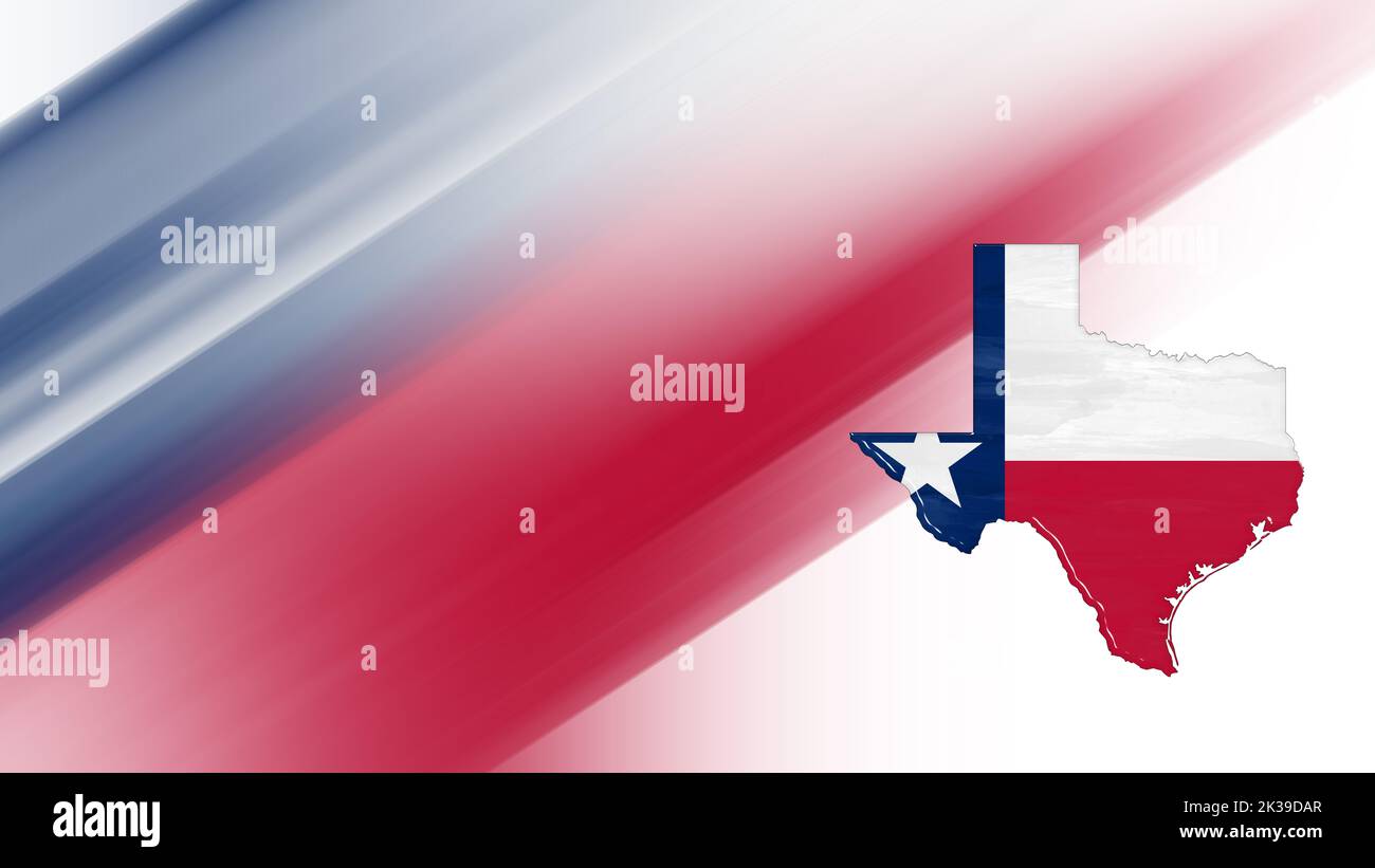 Map of Texas, flag map, National colors background Stock Photo - Alamy