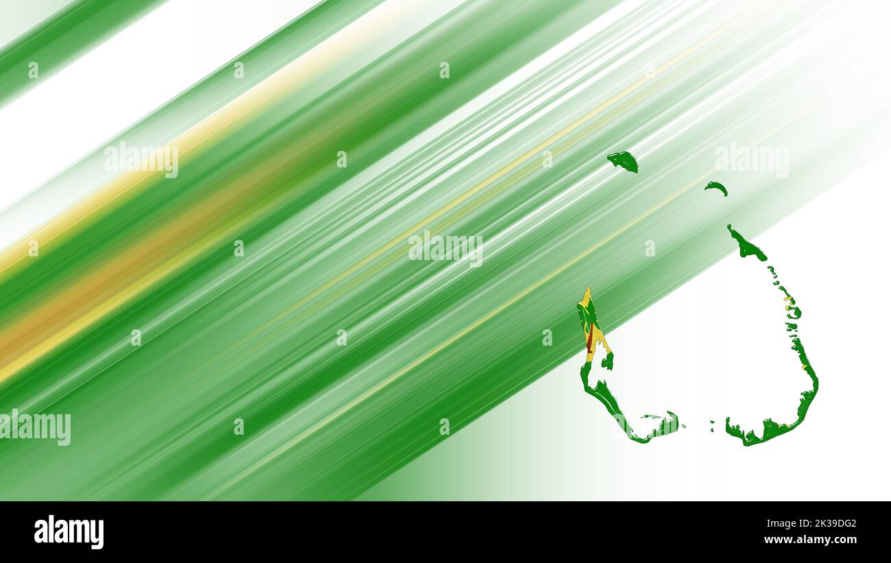 Map of Cocos Islands, flag map, National colors background Stock Photo ...