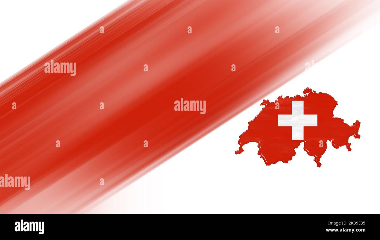 Map of Switzerland, flag map, National colors background Stock Photo ...