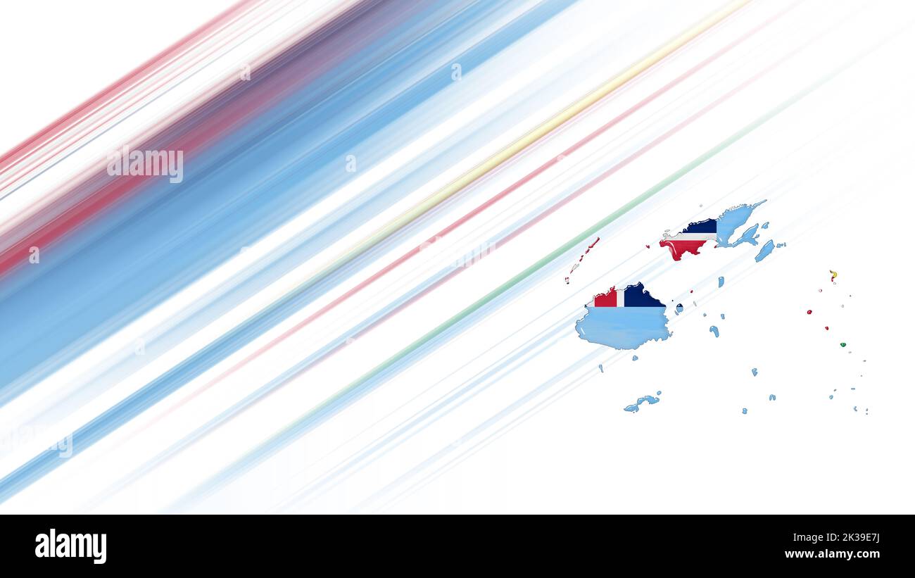 Map of Fiji, flag map, National colors background Stock Photo - Alamy