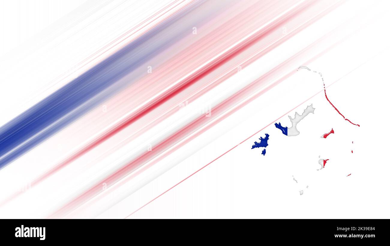 Map of French Polynesia, flag map, National colors background Stock ...