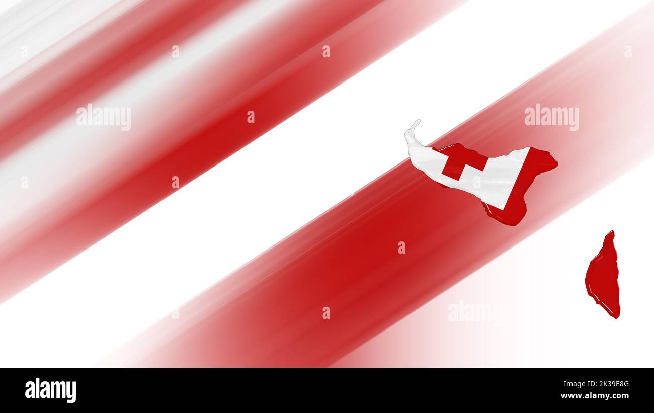 Map of Tonga, flag map, National colors background Stock Photo - Alamy