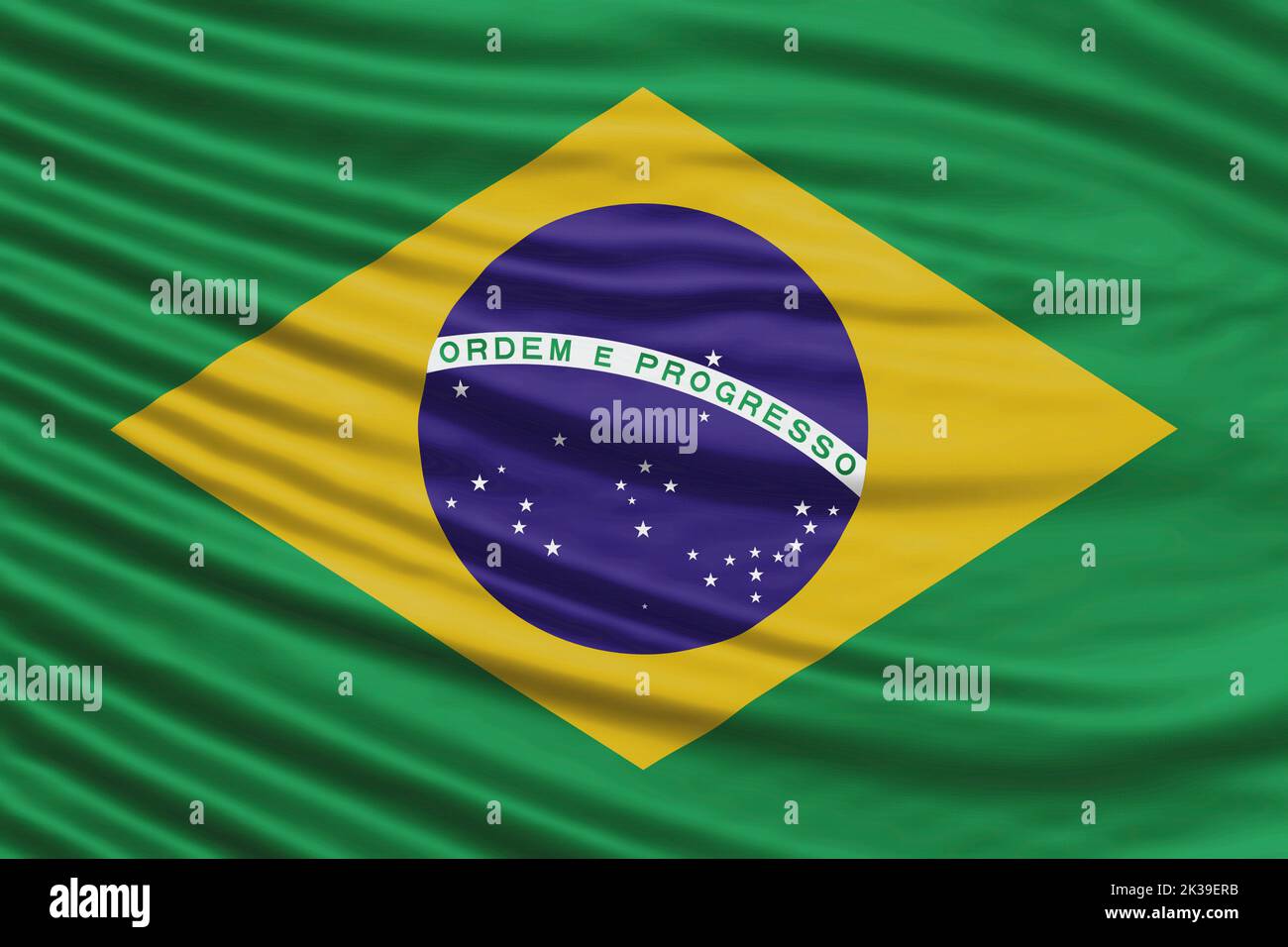 Brazil Flag Wave Close Up, national flag background Stock Photo - Alamy