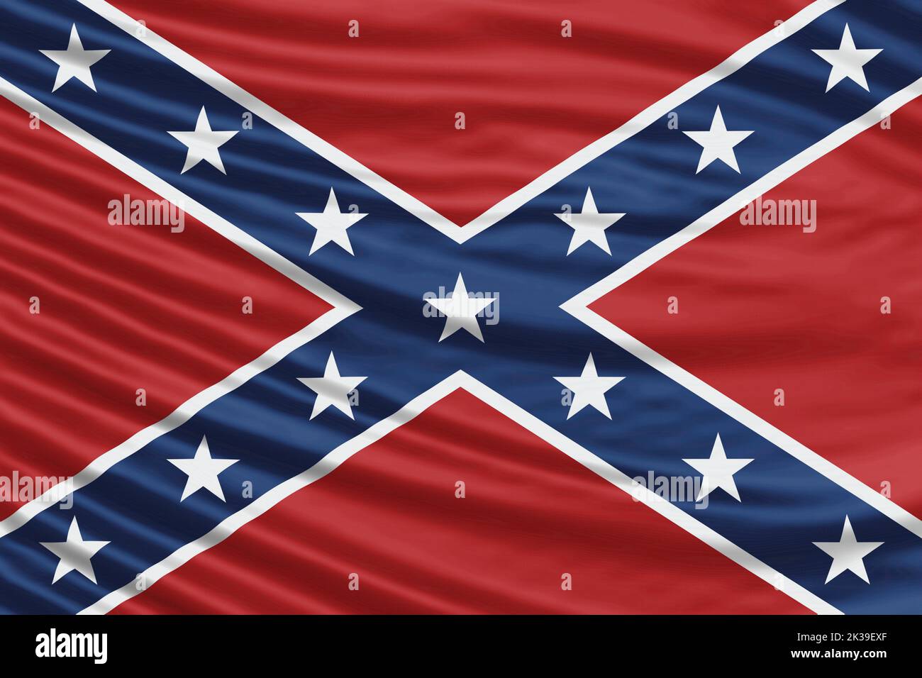 Confederate Flag Wave Close Up, national flag background Stock Photo ...