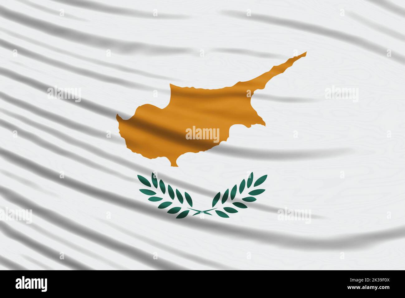 Cyprus Flag Wave Close Up, national flag background Stock Photo - Alamy