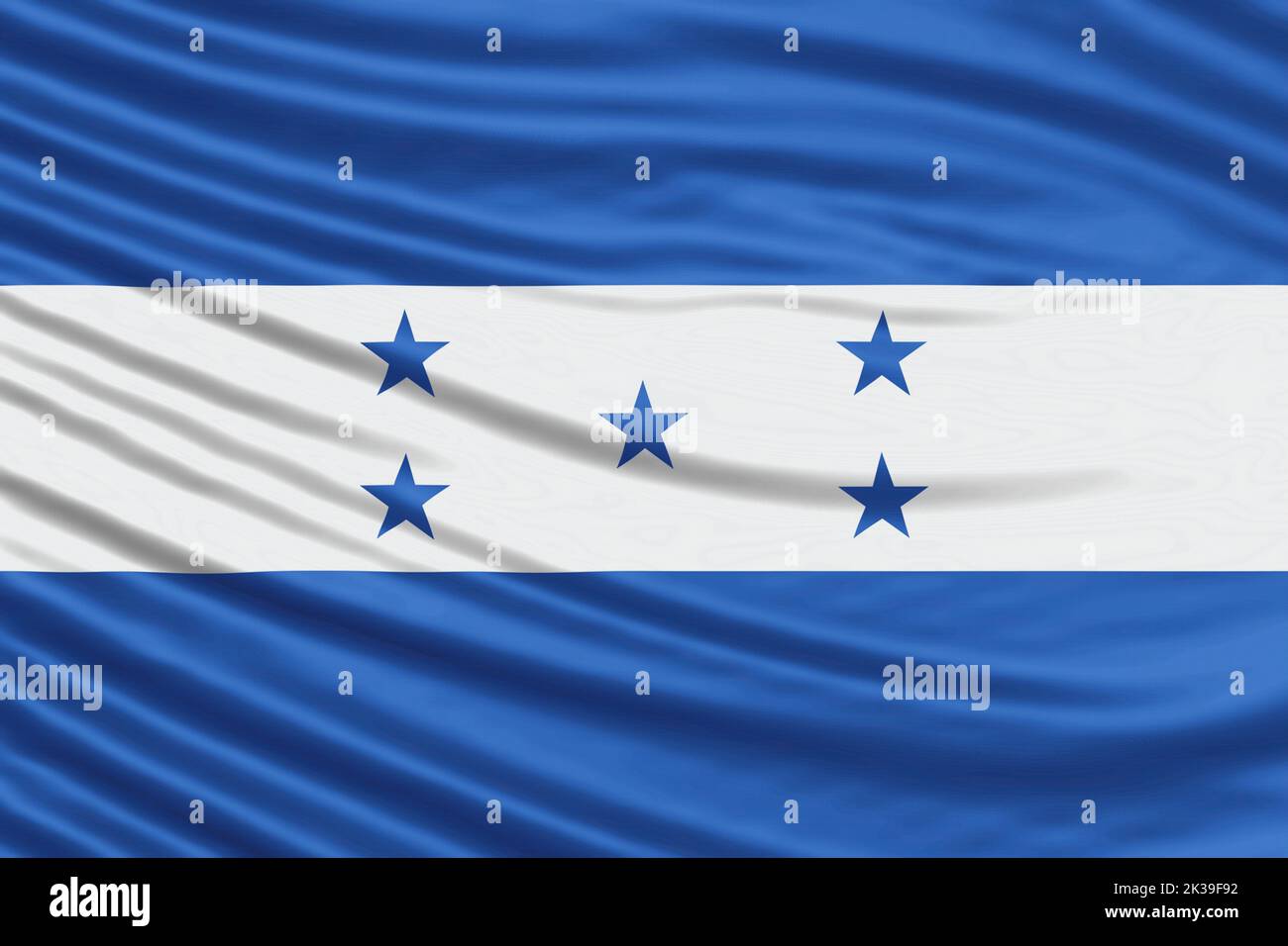 Honduras Flag Wave Close Up, national flag background Stock Photo - Alamy