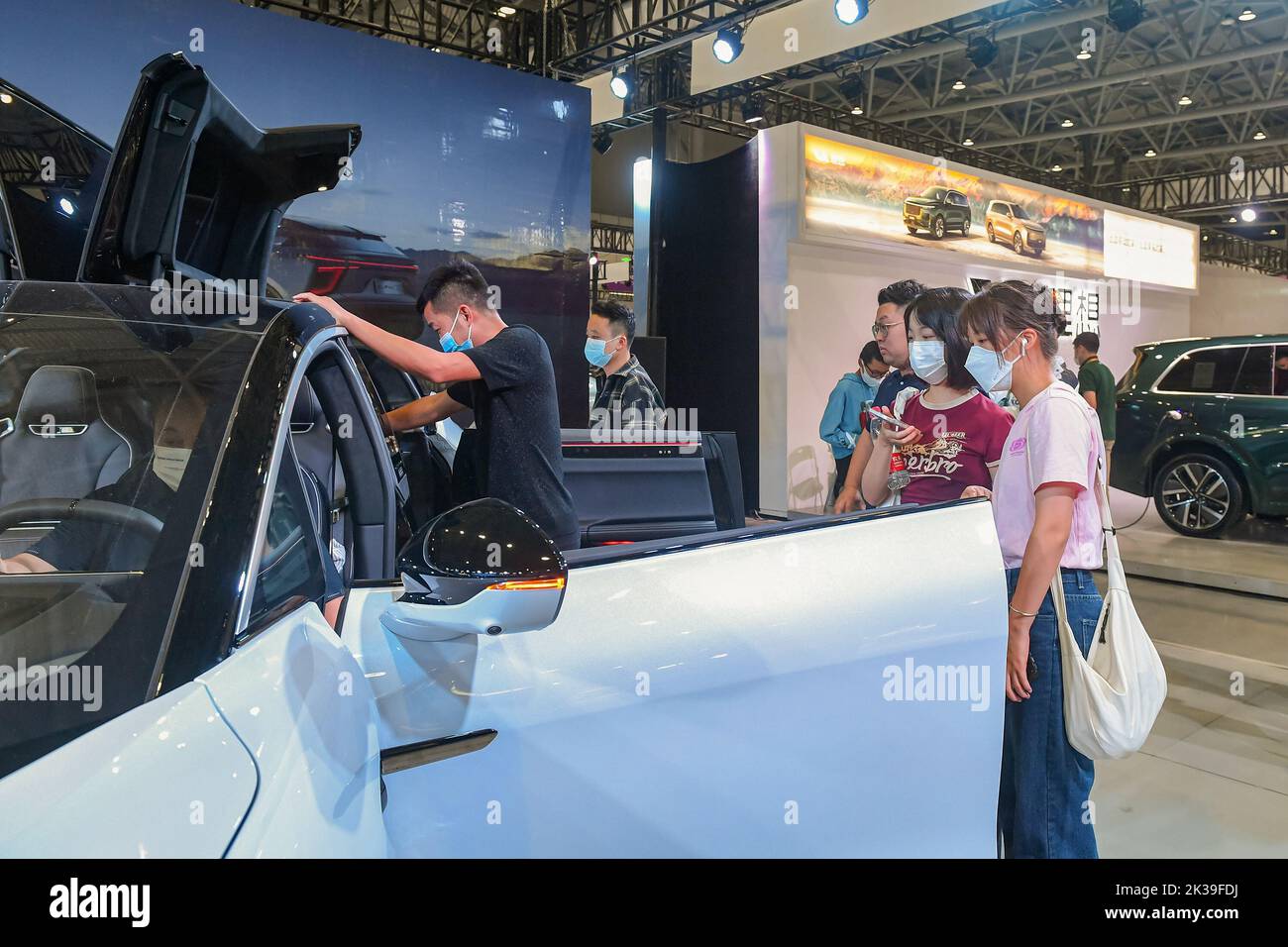 HEFEI, CHINA - SEPTEMBER 21, 2022 - Visitors visit HiPhi vehicles at ...