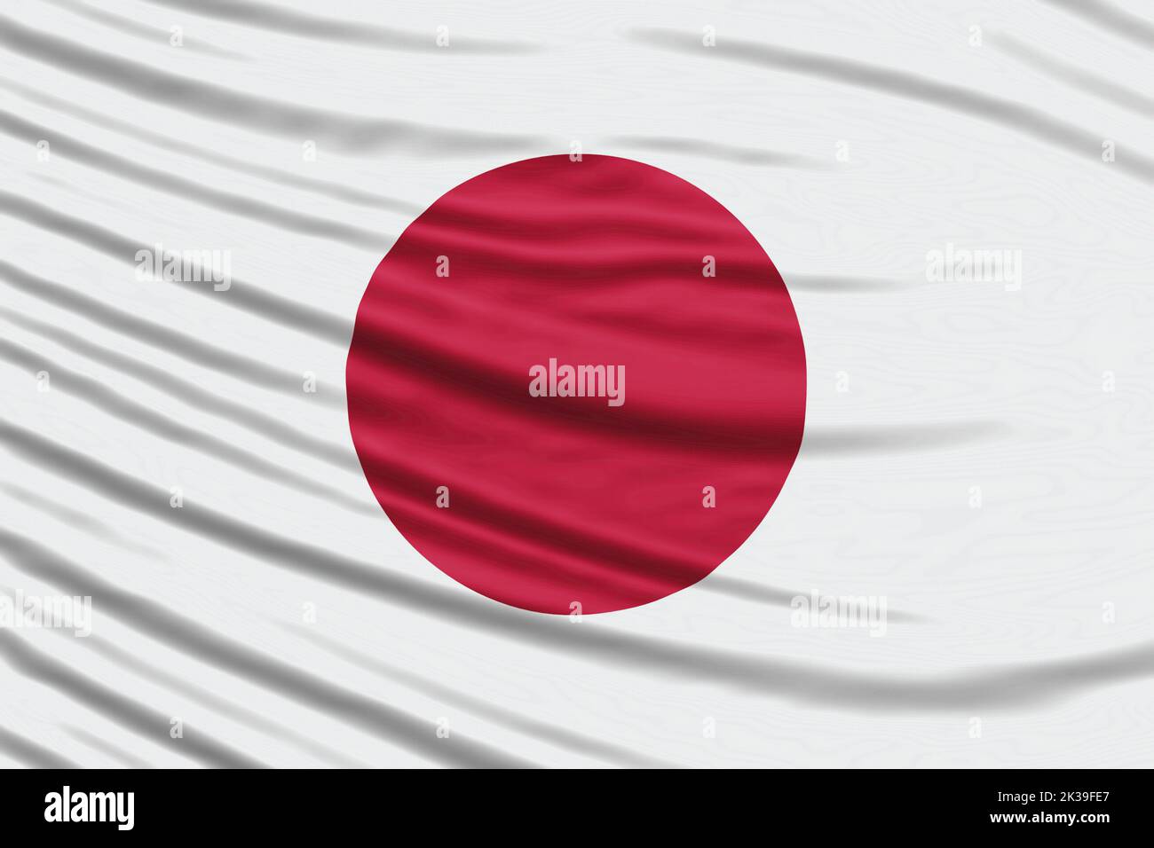 Japan Flag Wave Close Up, national flag background Stock Photo - Alamy