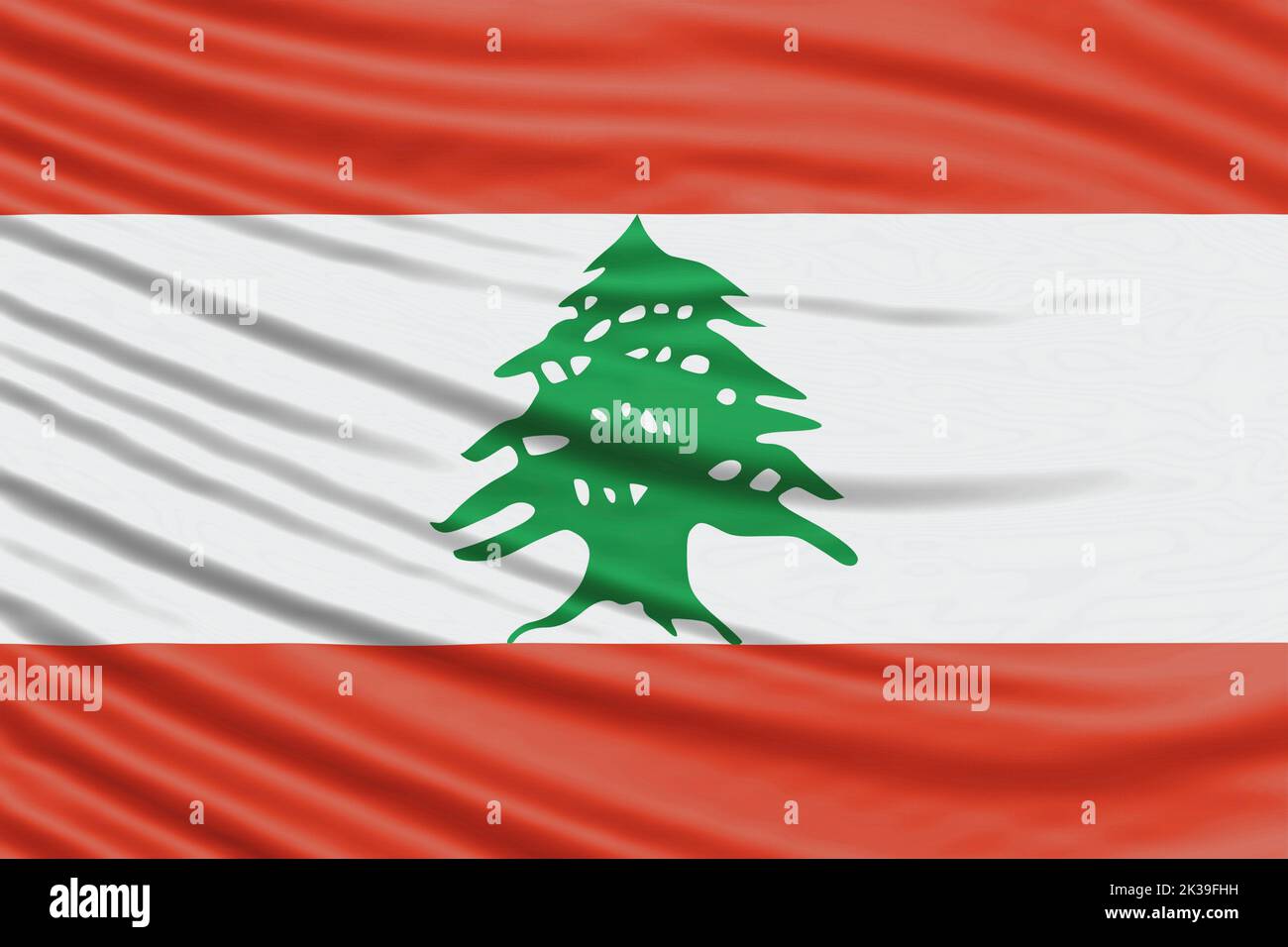 Lebanon Flag Wave Close Up, national flag background Stock Photo - Alamy