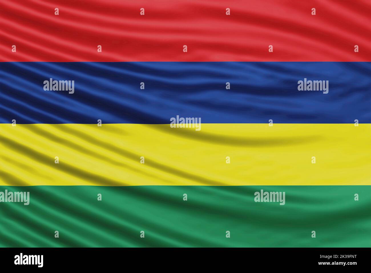 Mauritius Flag Wave Close Up, national flag background Stock Photo - Alamy