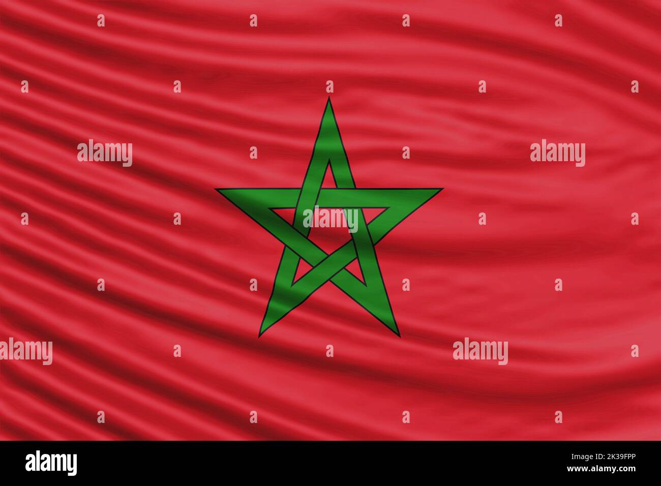 Morocco Flag Wave Close Up, national flag background Stock Photo - Alamy