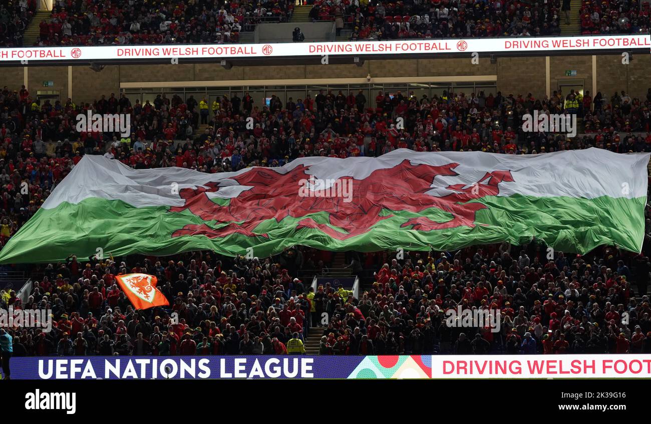 Wales nations league 2022 fans hi-res stock photography and images - Alamy