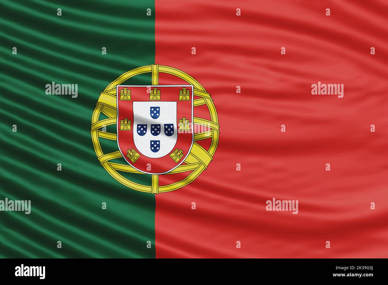 Portugal Flag Wave Close Up, national flag background Stock Photo - Alamy