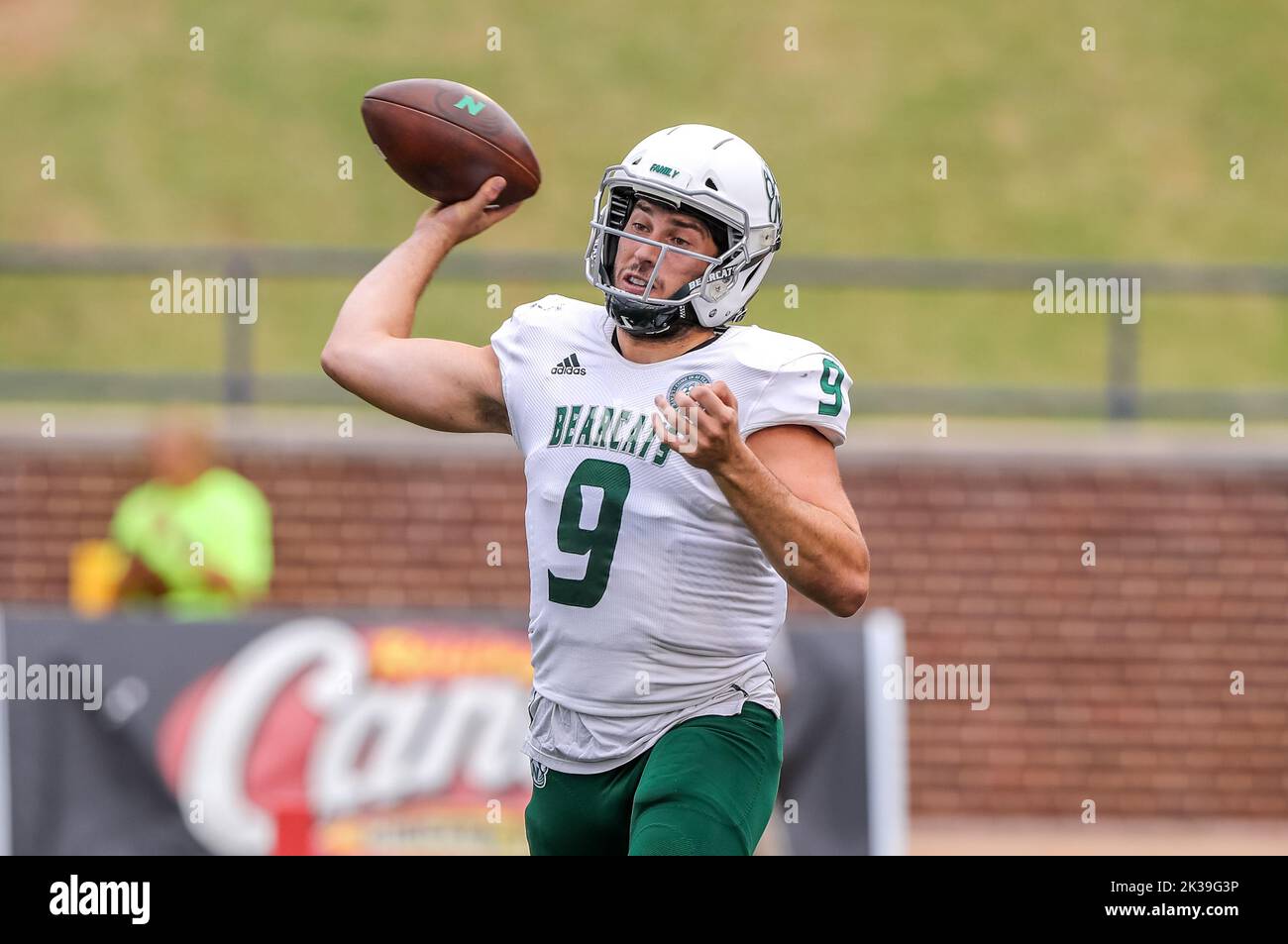 Edmond, OK, USA. 24th Sep, 2022. Northwest Missouri quarterback Mike ...