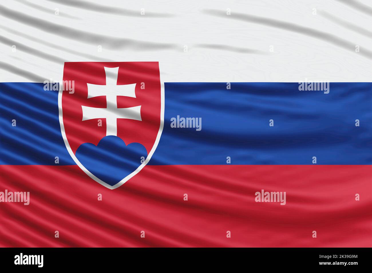 Slovakia flag wave close hi-res stock photography and images - Alamy