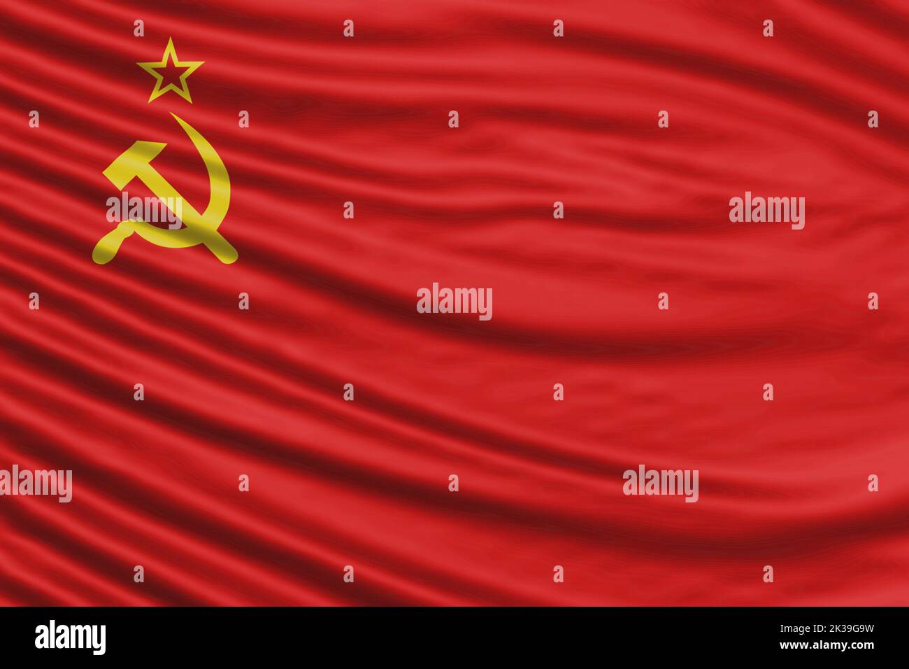 Soviet Union Flag Wave Close Up, national flag background Stock Photo - Alamy