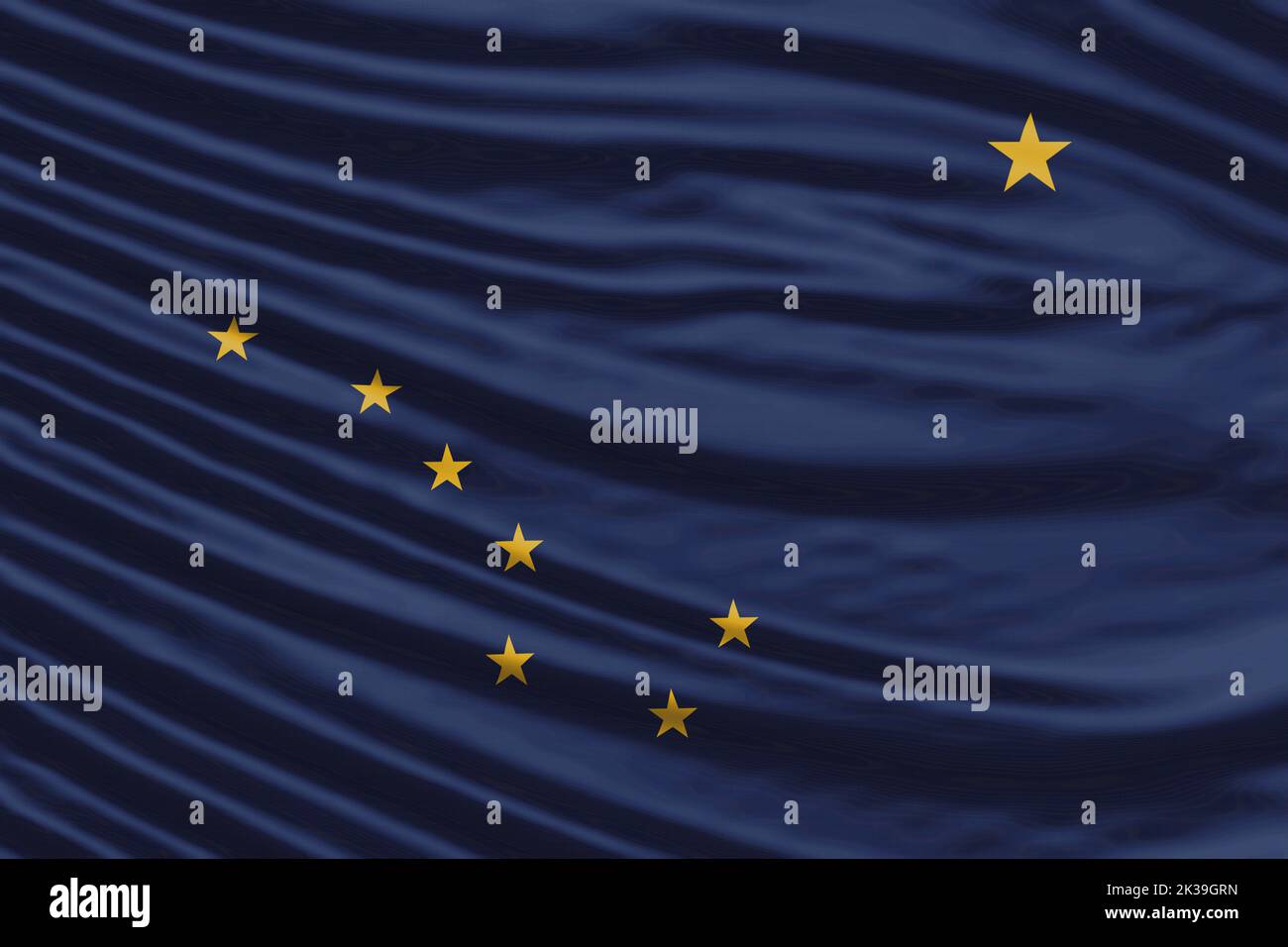Alaska state Flag Wave Close Up, Alaska flag background Stock Photo - Alamy