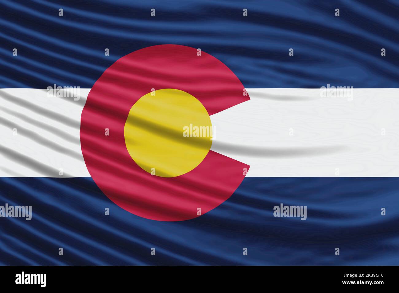 Colorado state Flag Wave Close Up, Colorado flag background Stock Photo ...