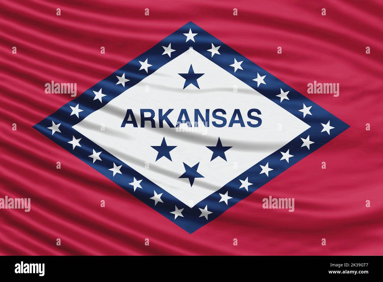 Arkansas state Flag Wave Close Up, Arkansas flag background Stock Photo ...