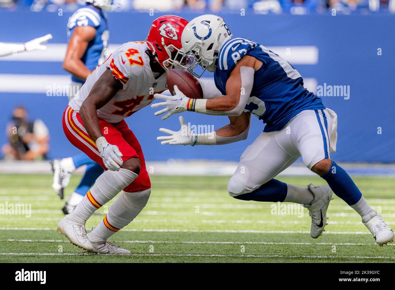 Indianapolis, Indiana, USA. 25th Sep, 2022. Indianapolis Colts tight ...