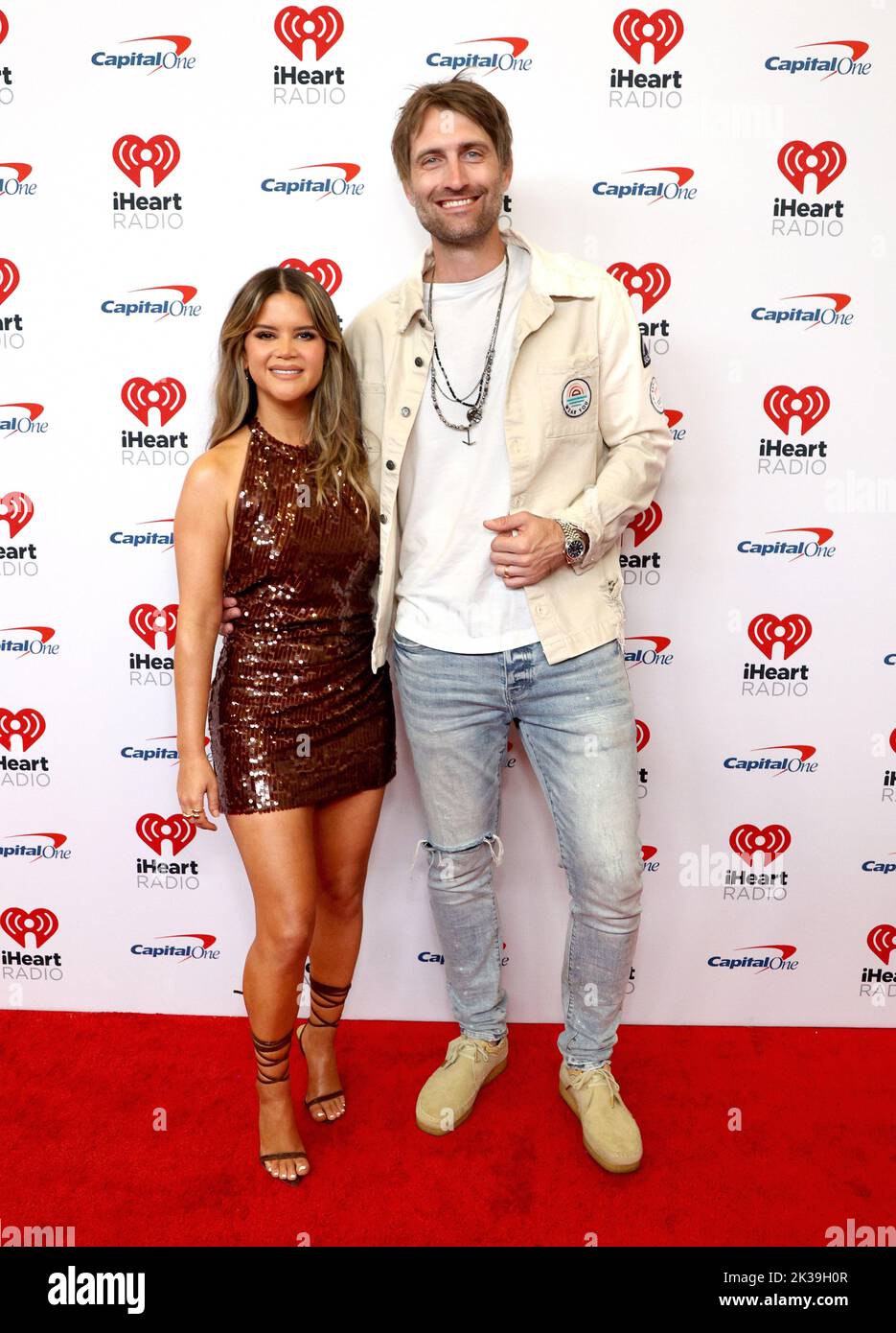 Las Vegas, USA. 24th Sep, 2022. Maren Morris and Ryan Hurd backstage at ...