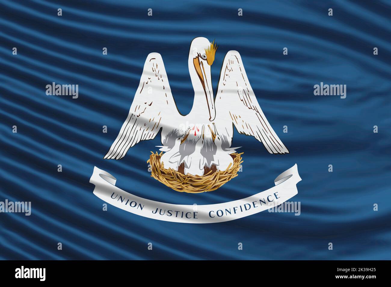 Louisiana state Flag Wave Close Up, Louisiana flag background Stock ...