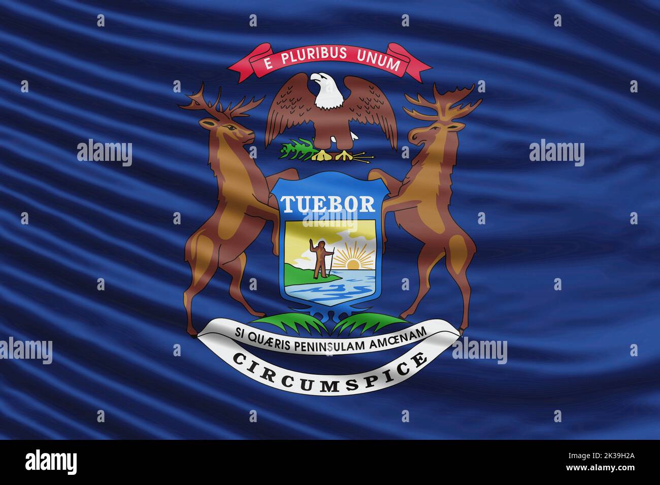 Michigan flag background hi-res stock photography and images - Alamy
