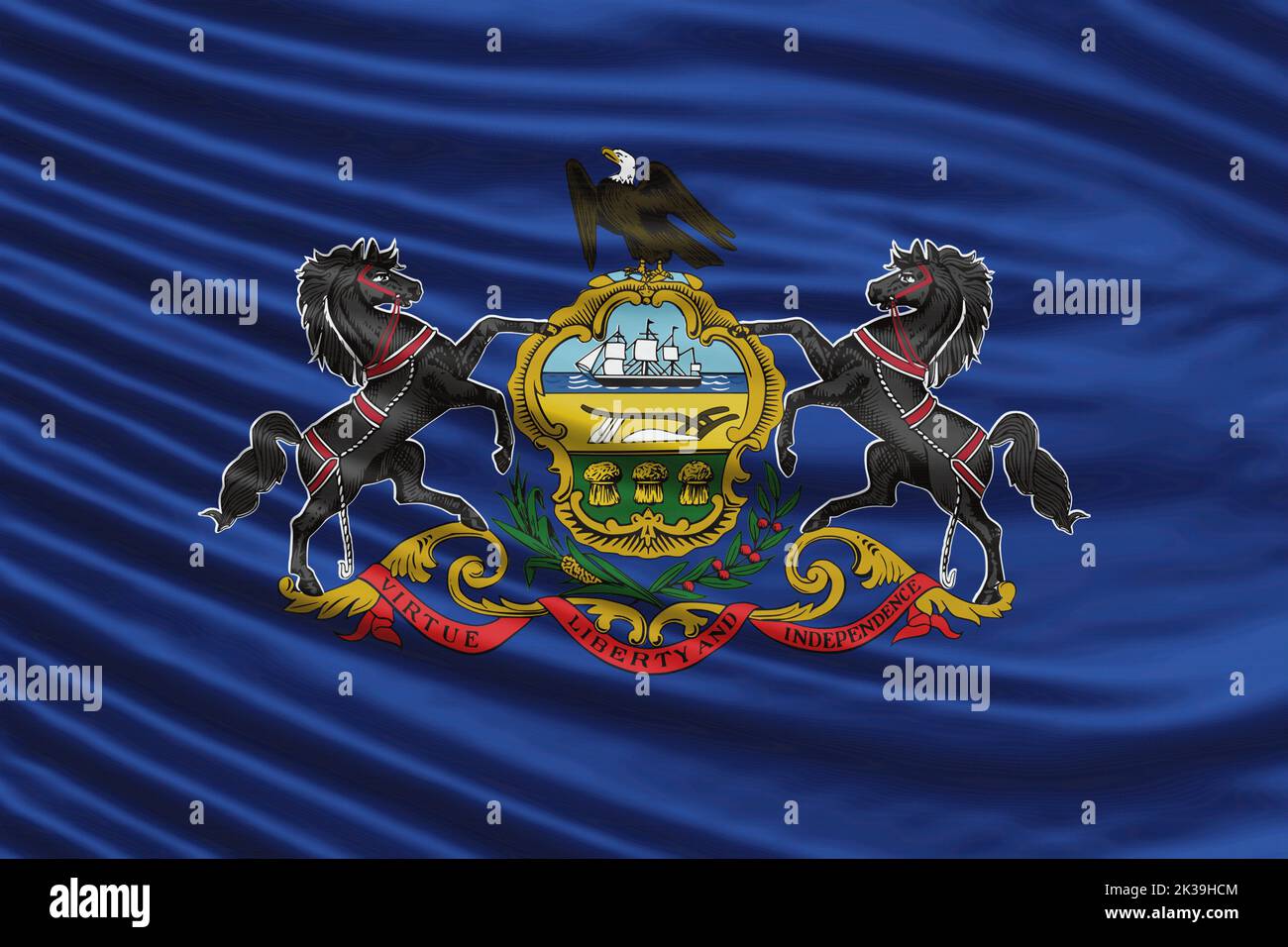 Pennsylvania state Flag Wave Close Up, Pennsylvania flag background ...