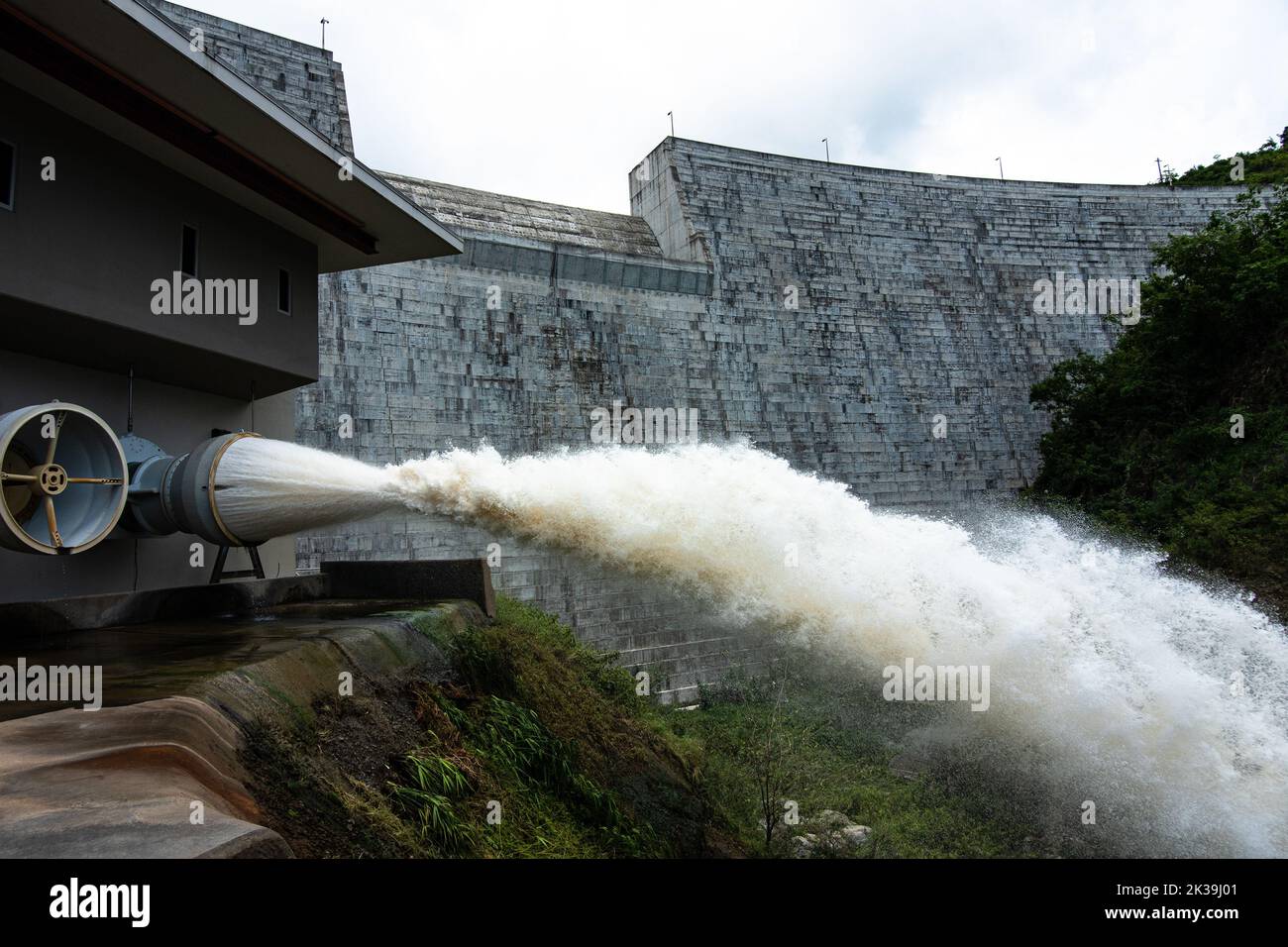 A view of the Portugues Dam, Puerto Rico; according to the National ...