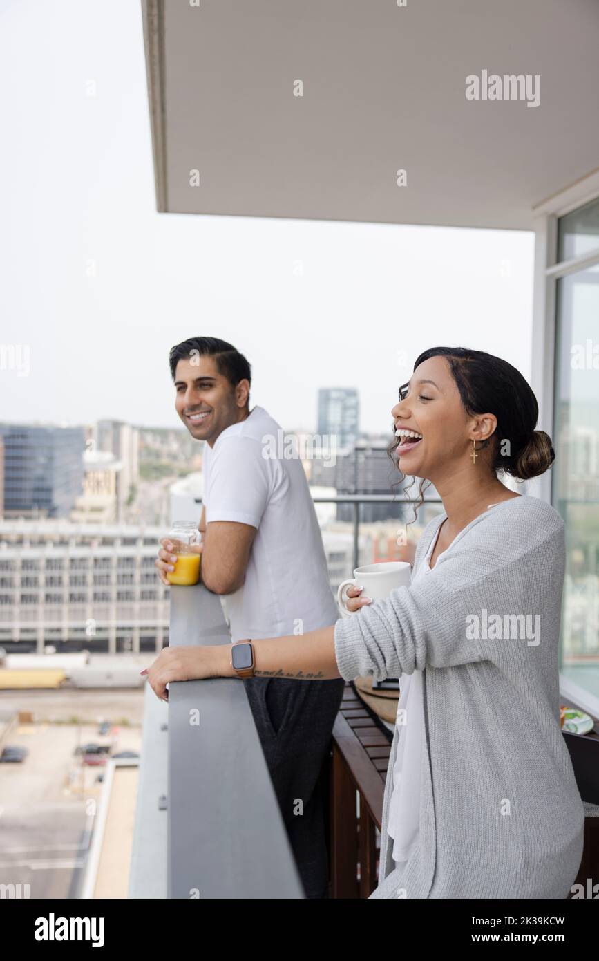 Urban balcony hi-res stock photography and images - Alamy