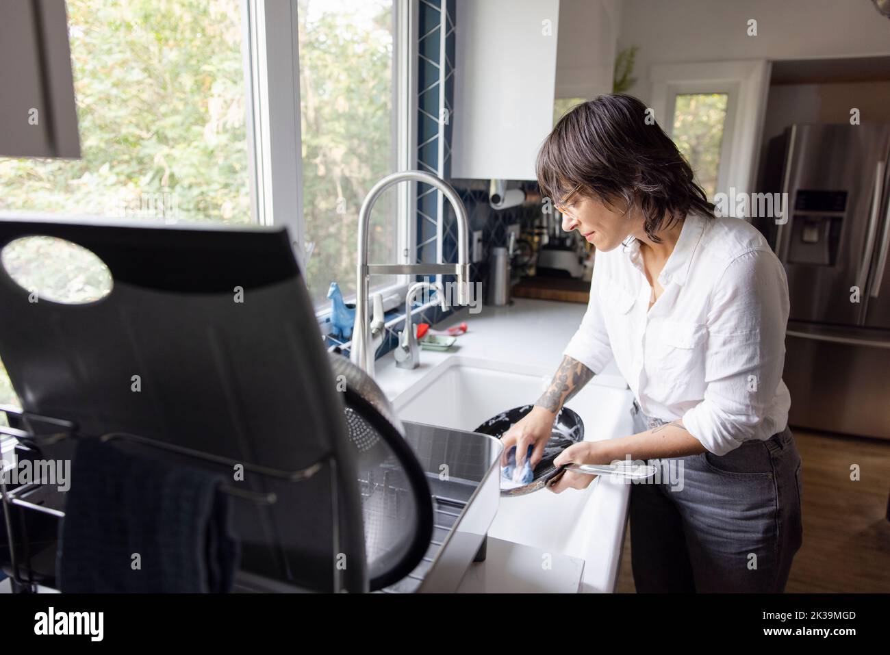 Person washing hi-res stock photography and images - Alamy