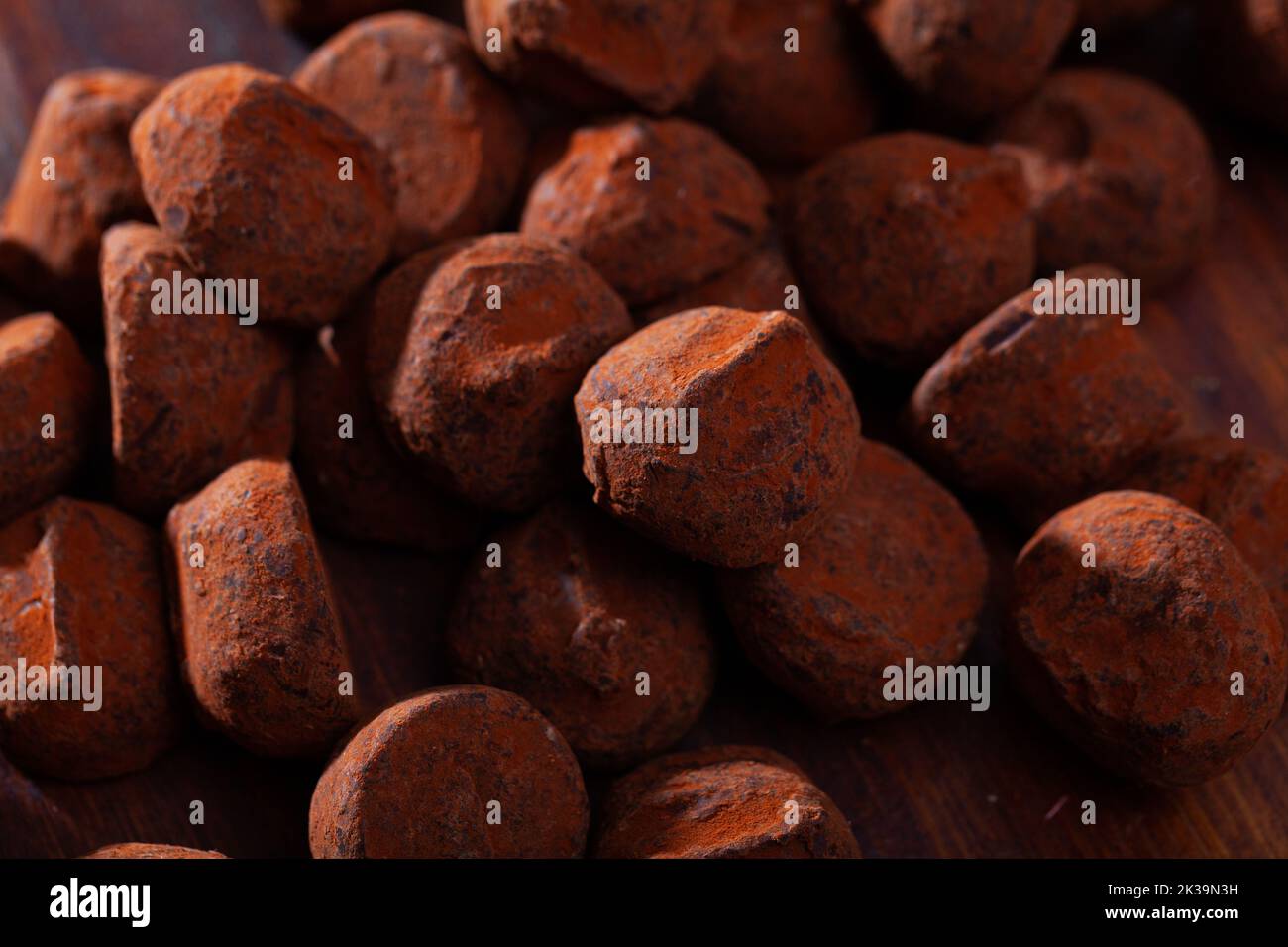 Candy truffles without chocolate closeup Stock Photo - Alamy