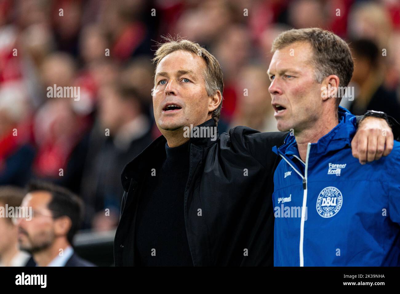 Copenhagen, Denmark. 25th Sep, 2022. Head coach Kasper Hjulmand of ...