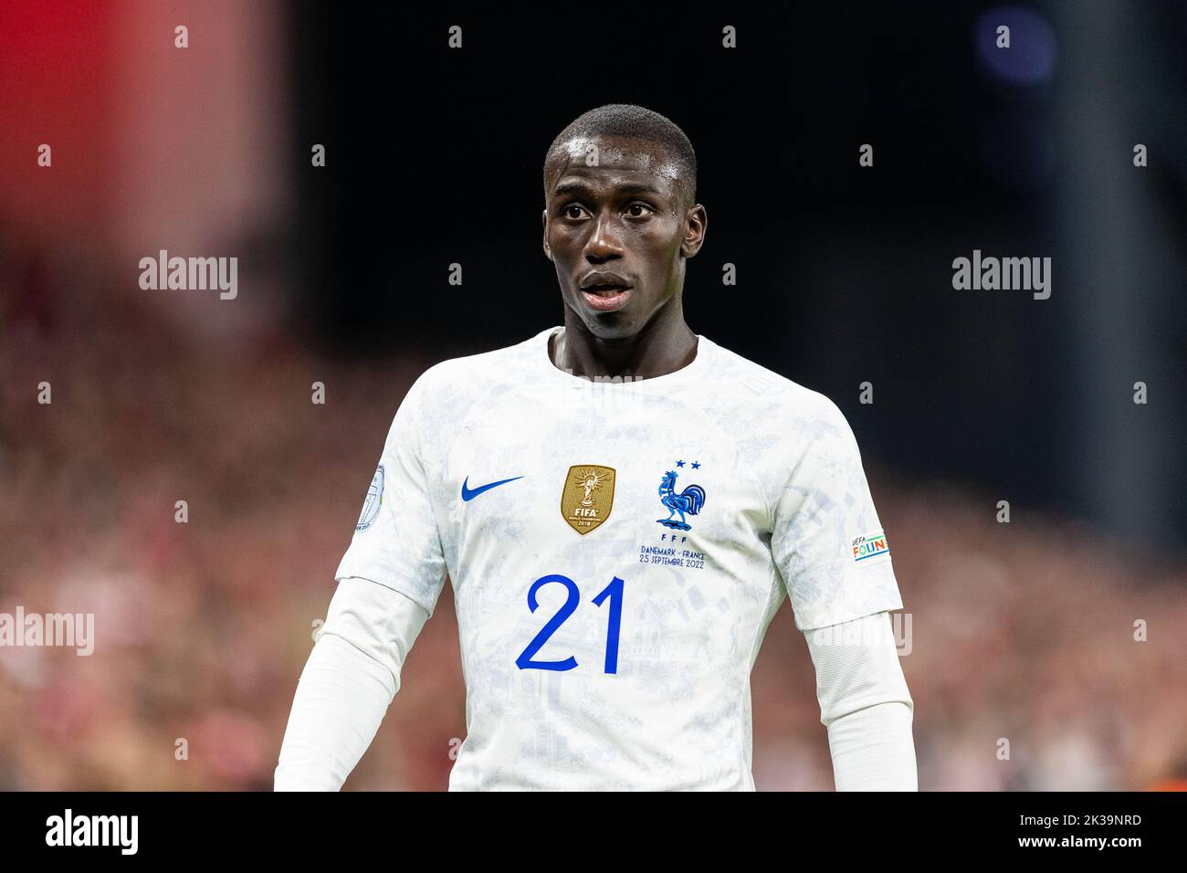 Copenhagen, Denmark. 25th Sep, 2022. Ferland Mendy (21) of France seen ...